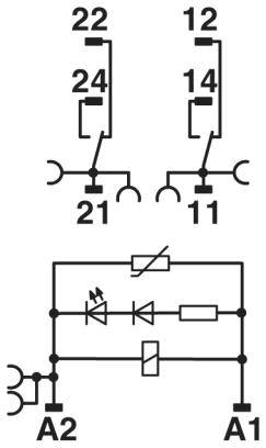 Phoenix Contact RIF-1-RPT-LV-120AC/2X21MS relejni modul (pak. 10 kom)