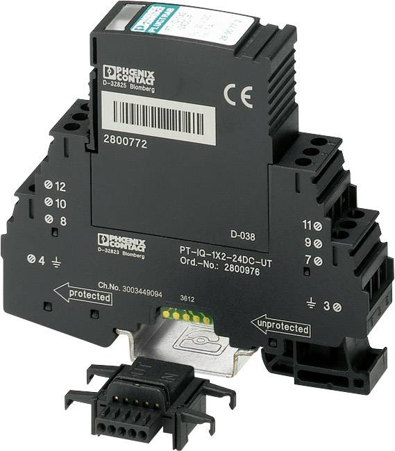 Phoenix Contact 2800995 PT-IK-3-HF+F-12DC-UT Zastita od prenapona za razvodni orman Zastita od prenapona za: razvodni orman 10 kA 1 kom.