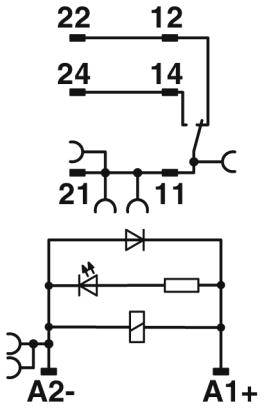 Phoenix Contact RIF-1-RPT-LDP-24DC/1X21MS relejni modul (pak. 10 kom)