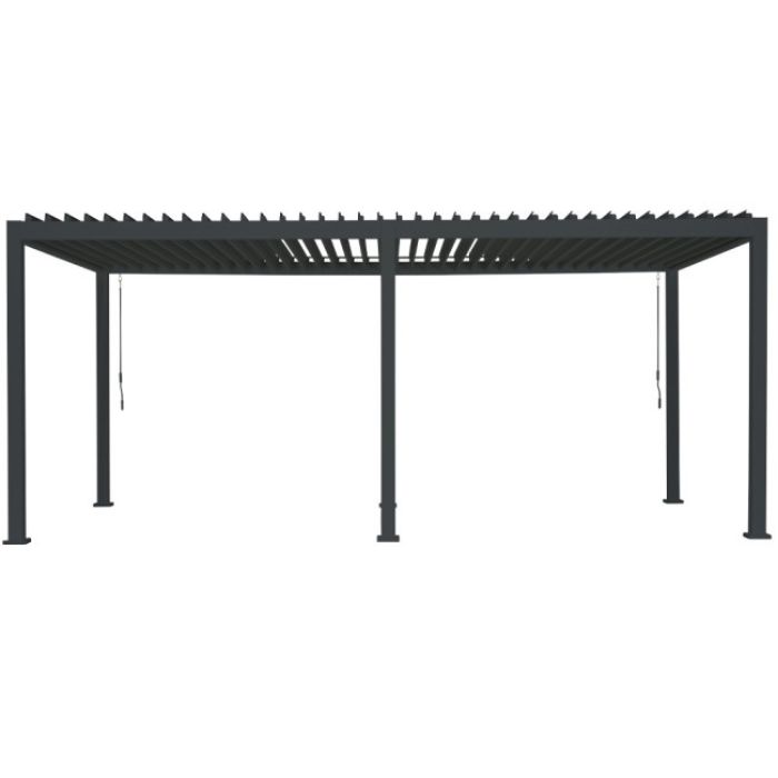 Pergola bioklimatska antracit lux 3x6x2.5m alu