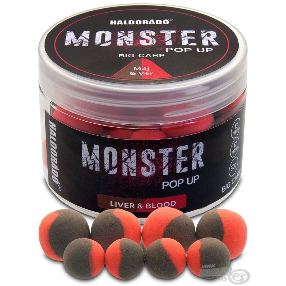 HALDORADO MONSTER POP UP BIG CARP 13, 17mm - LIVER & BLOOD 50g