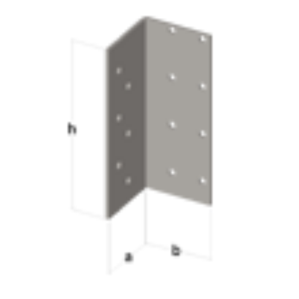 Spojni ugaonik tip i 40x40x100x2