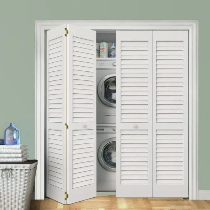 Vrata sklopiva 83x203cm bela