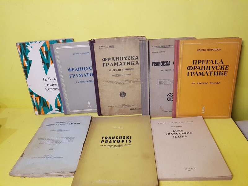 LOT 8 KNJIGA I UDŽBENIKA ZA UČENJE I USAVRŠAVANJE FRANC