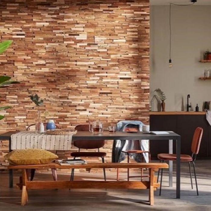 Panel zidni dekor forest colorado tik,495x180x10-20mm,5kom,0.45m2