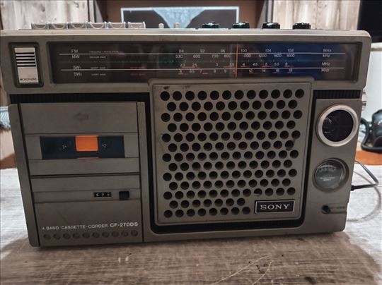 sony cf- 270ds radio kasetofon