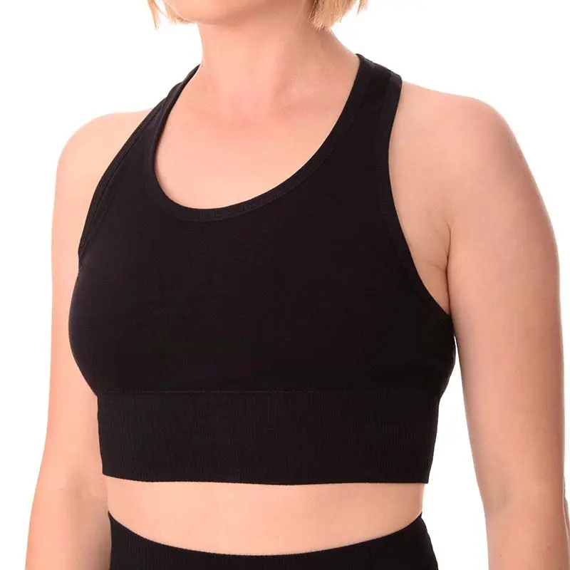 EASTBOUND Ženski sportski top Asana Seamless, Crni