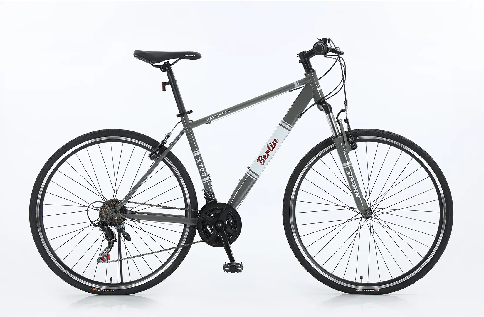 Xplorer Gradski bicikl Berlin, 28", 21 brzina, Sivi