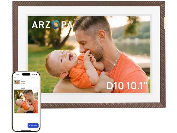 Arzopa Digitalni foto ram 10.1" 32 GB brown
