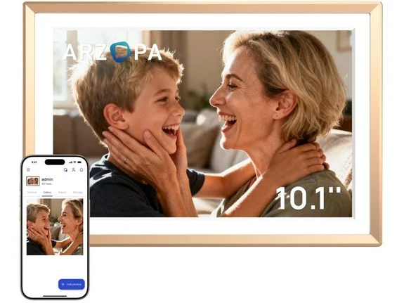Arzopa Digitalni foto ram 10.1" 32 GB gold metal