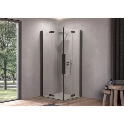 Kolpa Polaris Tuš kabina Q80 B/1 Fold Black 516120