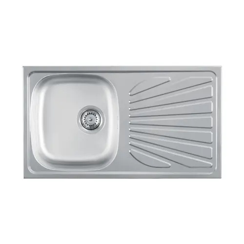 Metalac Luna FLEX Reljefna 1D Inox sudopera-univerzalna fi 90 770 x 435 123322