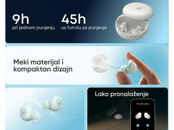 Anker Bežične slušalice Sleep A30 Bluetooth 5.4