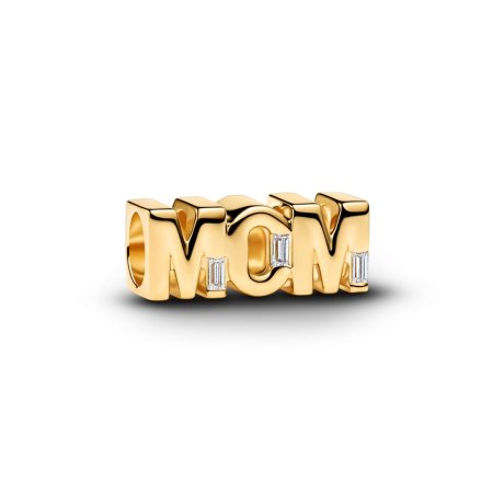 Privezak Mom od 14k pozlate