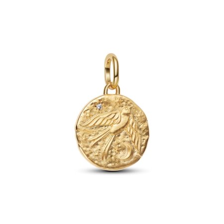 Medaljon Lastavica od 14k pozlate