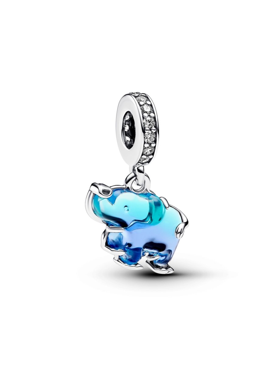 Viseći privezak Plavi slon od murano stakla
Srebro
