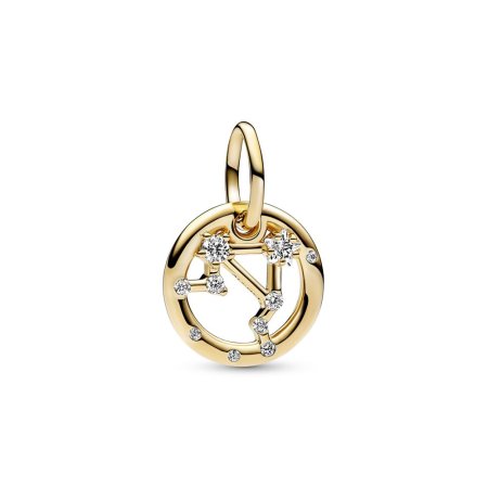 Viseći privezak Zodijak u znaku vage od 14k pozlate
