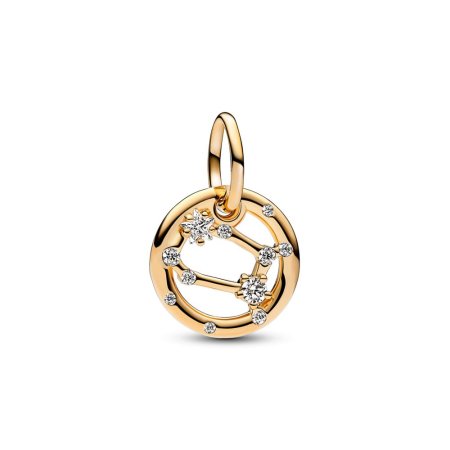 Viseći privezak Zodijak u znaku blizanaca od 14k pozlate