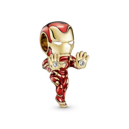 Marvel The Avengers Iron Man privezak od 14k pozlate
