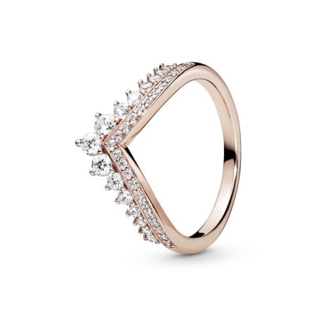 Prsten Wishbone u obliku tijare od 14k roze pozlate