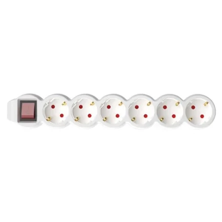 Somogyi Razvodnik sa 6 mesta 5m 1.5mm2 + prekidač ( NV6K-5/WH/1,5 )