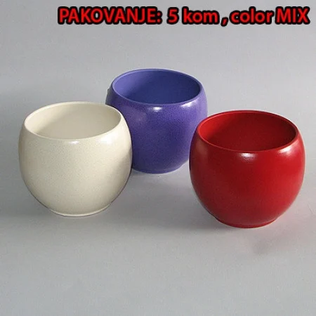 Saksija Obloga loptasta kolor mix dimenzija 15x13cm
