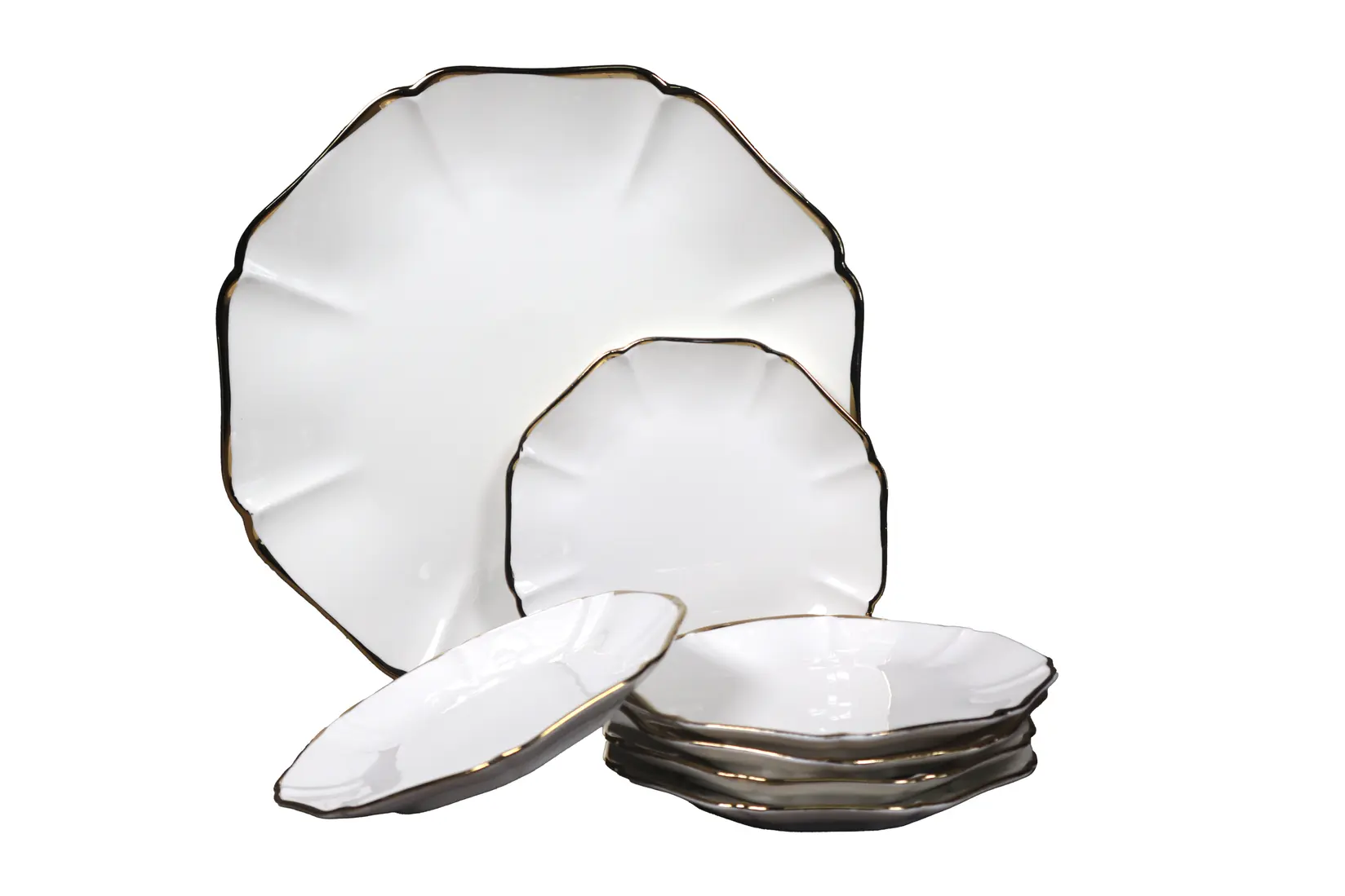 Sigma Porcelanski set za kolače WD9436, 7 komada, Beli