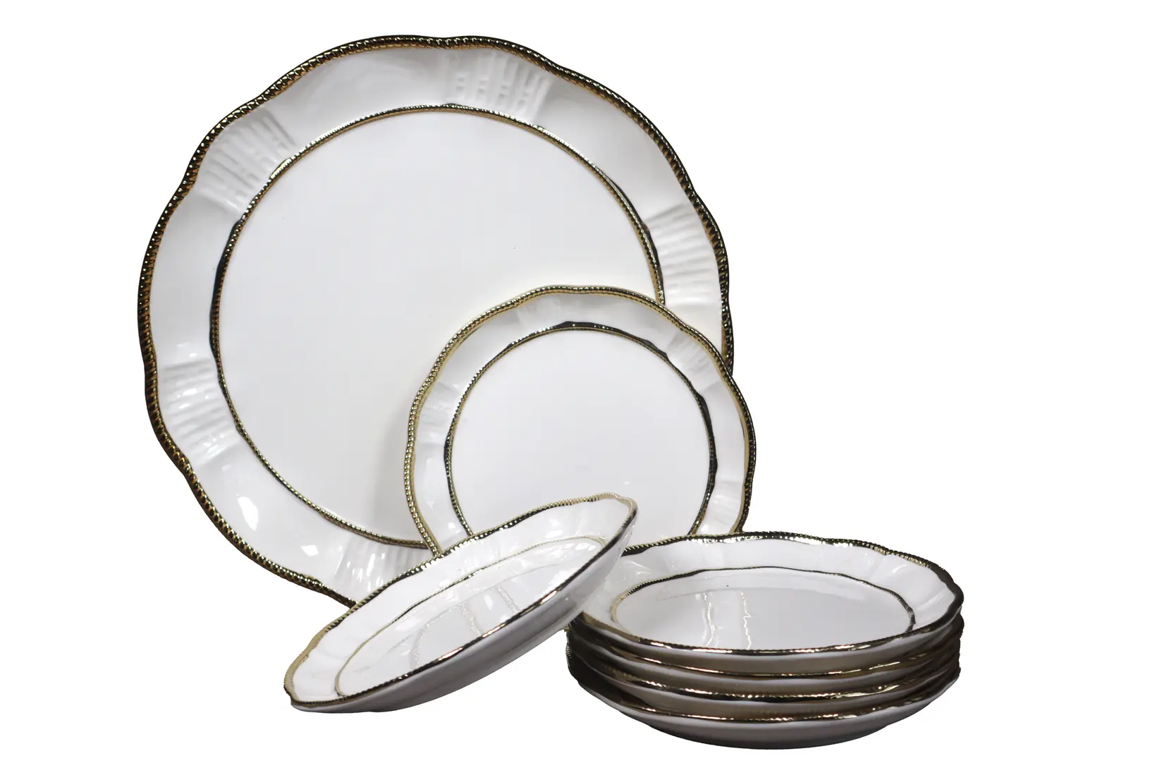Sigma Porcelanski set za kolače WD9467, 7 komada, Beli