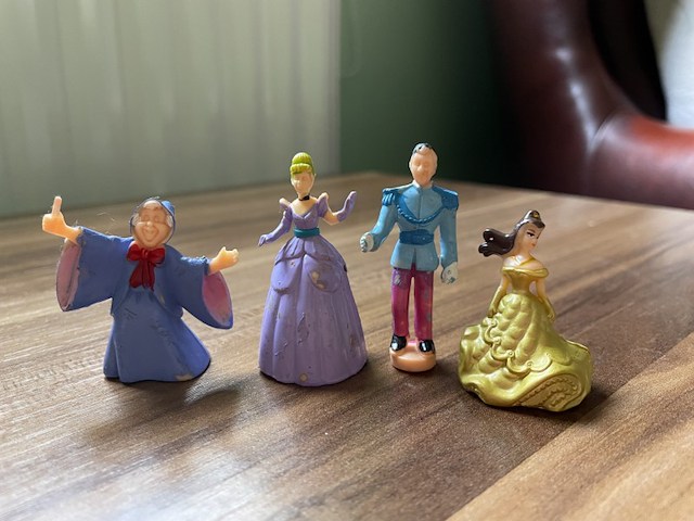 Disney Pepeljuga, Belle, Princ, Vila vintage set