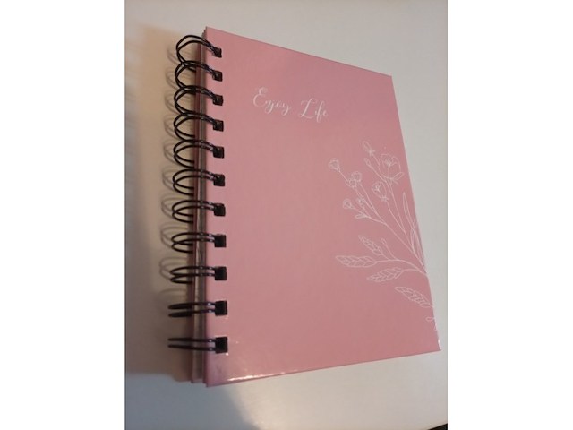 Notes - rokovnik, spiralni povez A6 - roze