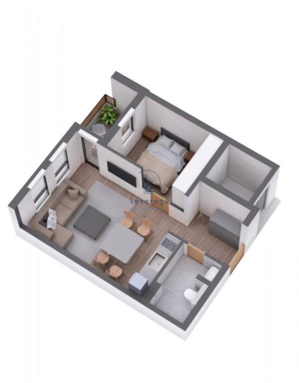 Dvosoban stan na prodaju, 37m2, 60.170€