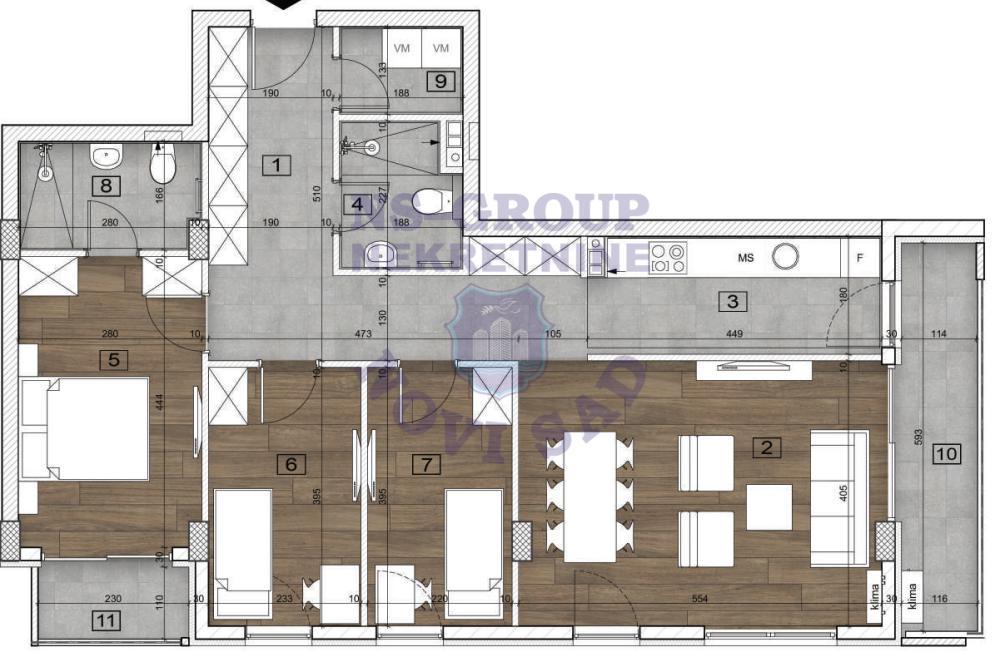 Troiposoban stan na prodaju, 94m2, 254.710€