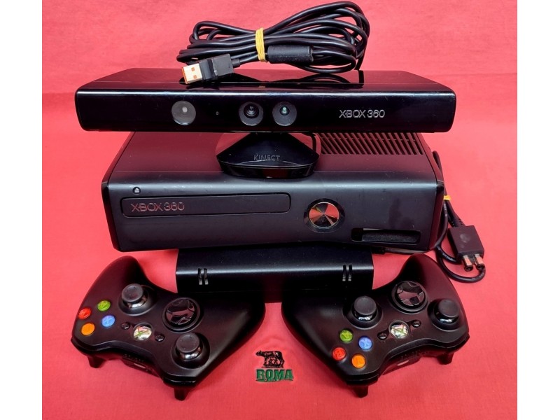 XBox 360 *čip* 500 Gb, preko 2300 igri, 2 džoj, Kinect