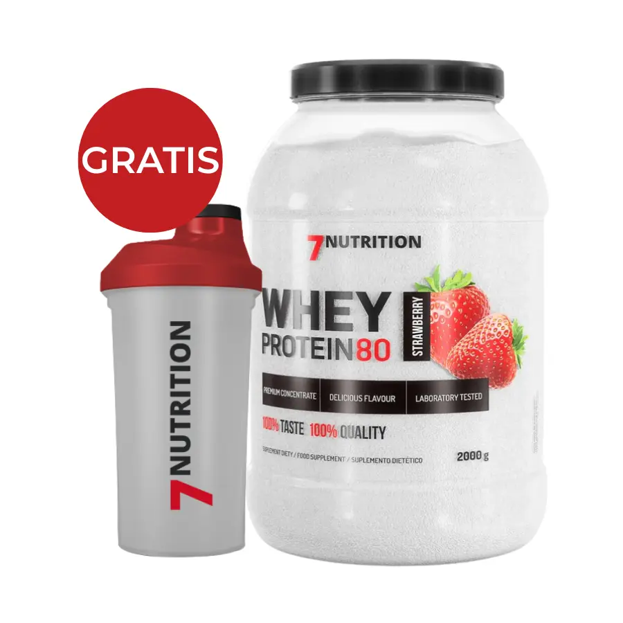 7Nutrition Whey Protein 80 2kg + GRATIS Shaker
