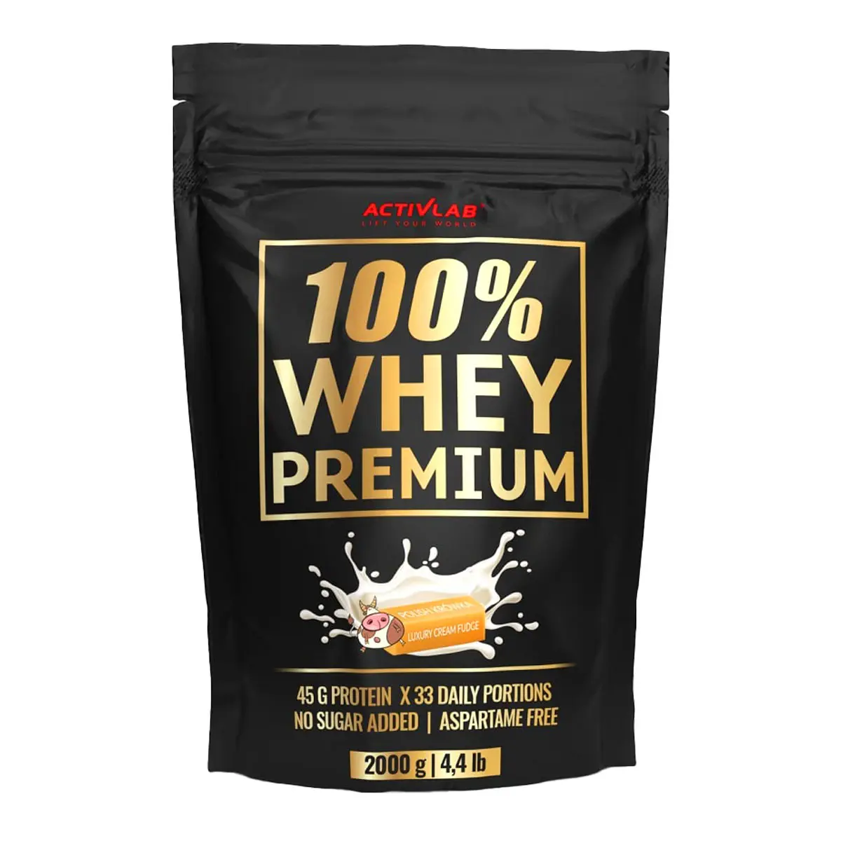 ACTIVLAB Whey Protein 100% Premium, Milk fudge, 2kg
