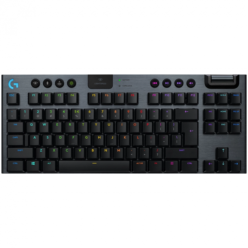 LOGITECH G915 X LIGHTSPEED TKL Wireless Gaming Keyboard - BLACK - US INT'L - 2.4GHZ/BT - EMEA28i-935 - TACTILE
