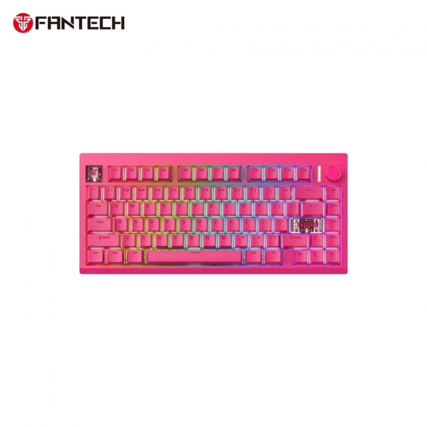 Tastatura Mehanicka Gaming Fantech MK921 Maxfit 8 Wireless pink (white switch)