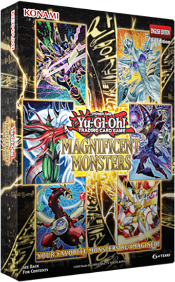 Magnificent Monsters - EN
18 potpuno novih “Reimagined” anime karata
Extended Art verzije svih 18 karata
NOVO: Serial-numbered Grand Master Rare!
20 dodatnih novih ili alternativnih art karata...