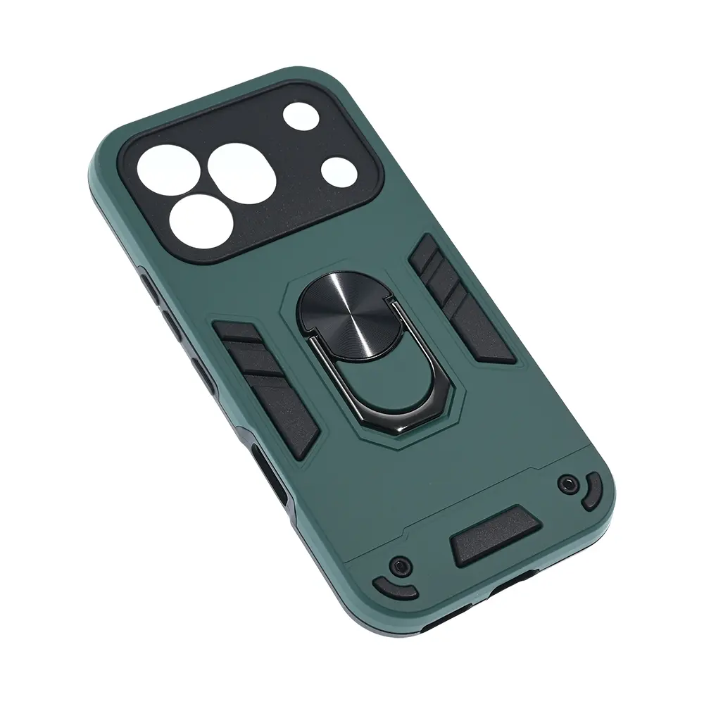 Maska Hard Ring za Honor 600 Pro tamno zelena