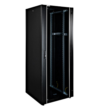 19"Samost.orman 42U/2010x800x1000 (VxŠxD),800kg,IP20,crni
RAL9005 (crna), staklena vrata, IP20