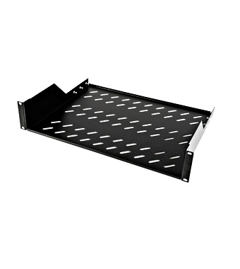 19"Polica fiksna,dubine 350mm,2HU,nosivosti 50kg,crna
RAL9005 (crna), montaža u 4 tačke