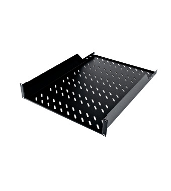 19"Polica fiksna,dubine 650mm,2HU,nosivosti 50kg,crna
RAL9005 (crna), montaža u 4 tačke