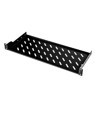 19"Polica fiksna,dubine 200mm,1HU,nosivosti 30kg,crna
RAL9005 (crna), montaža u 2 tačke