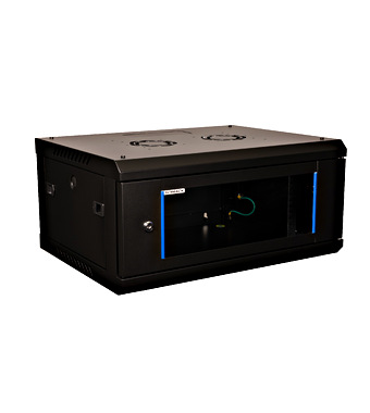 19"Nazidni orman 4HU/290x600x450 (VxŠxD),80kg,IP20,crni
RAL9005 (crna), staklena vrata, IP20