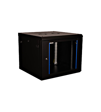 19"Nazidni orman 9HU/512x600x600 (VxŠxD),80kg,IP20,crni
RAL9005 (crna), staklena vrata, IP20