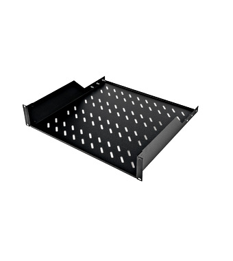 19"Polica fiksna,dubine 450mm,2HU,nosivosti 50kg,crna
RAL9005 (crna), montaža u 4 tačke
