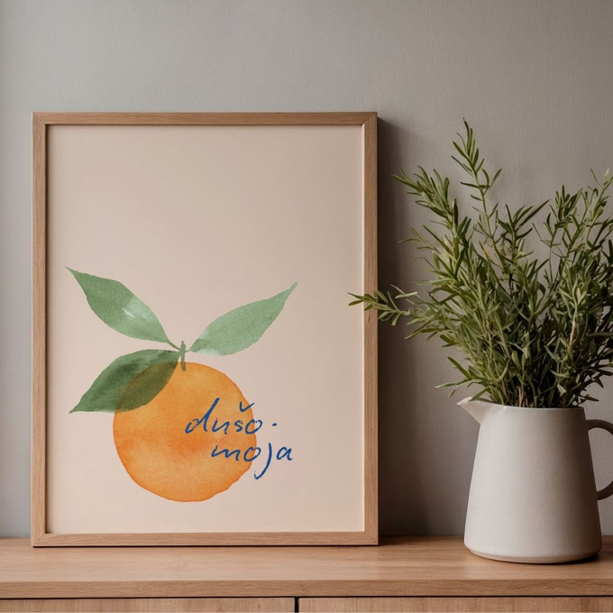 Poster za zid Dušo moja 30x40cm