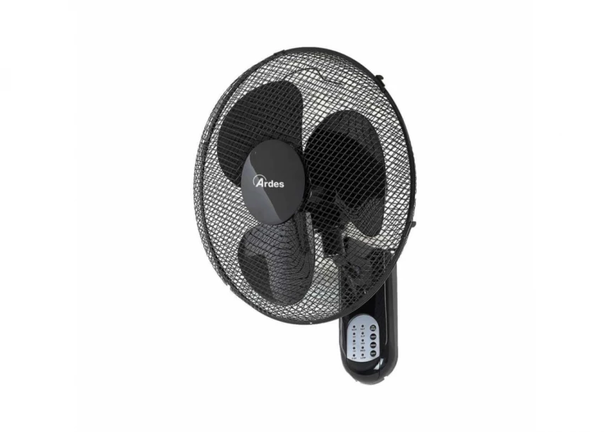 ARDES 5W40R ZIDNI VENTILATOR 50W SA DALJINSKIM UPRAVLJAČEM I TAJMEROM CRNI