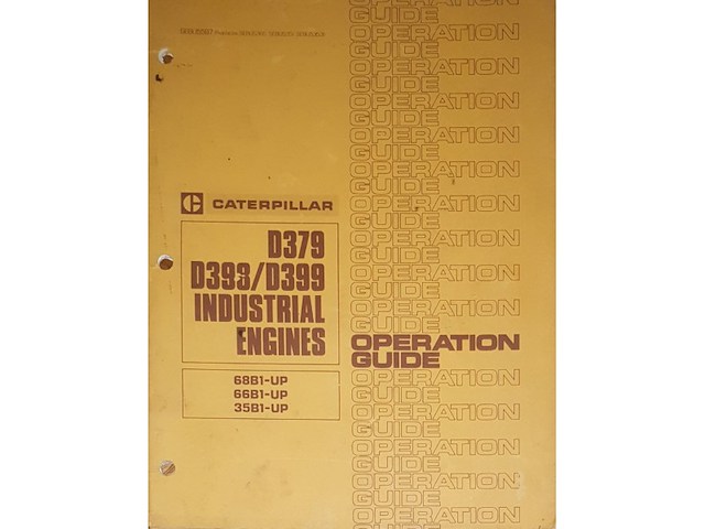 Uputstvo Za Dizel Motore `CATERPILLAR` USA
