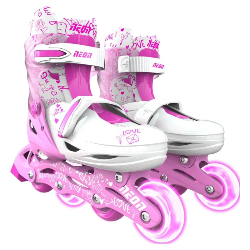Yvolution Neon Inline roleri - PINK - veličina 34-37